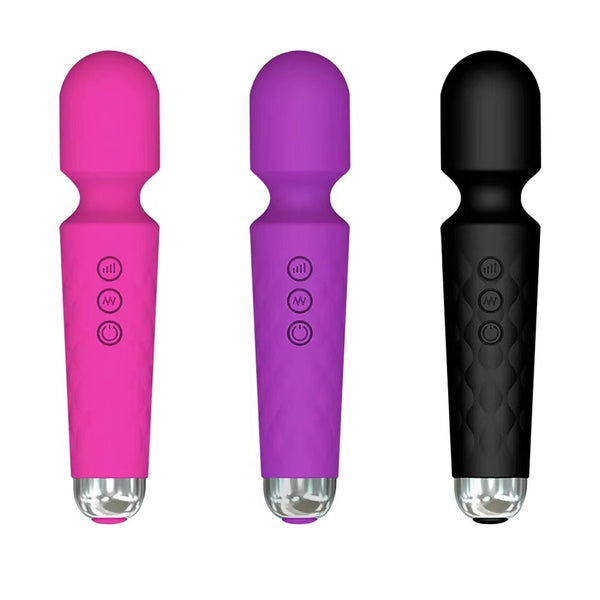 Suctional Magic Wand Vibrator Rechargeable Wireless Sex Toy